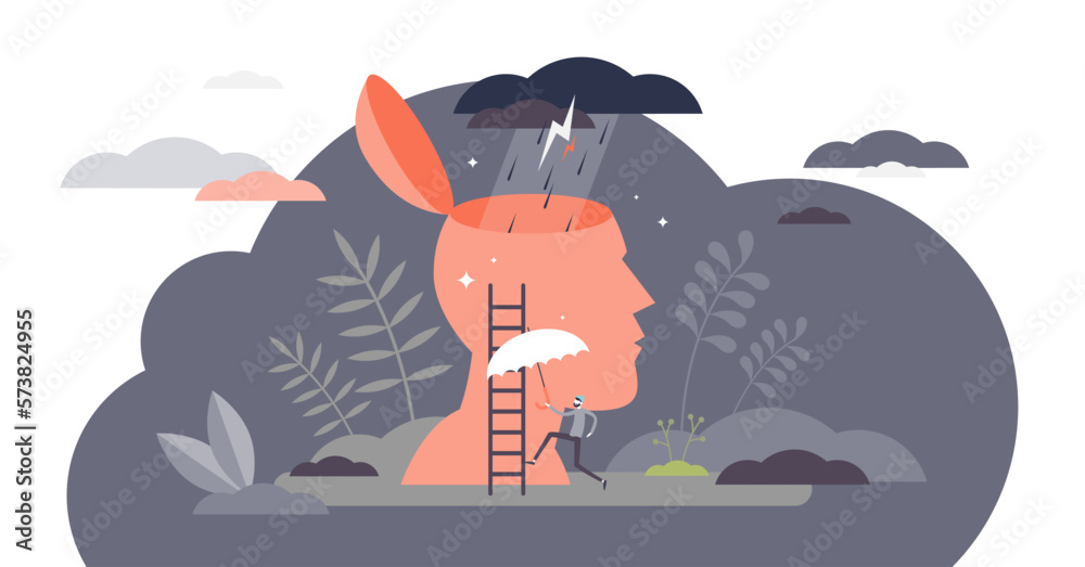 Bad mood illustration, transparent background. Emotion expression flat ...
