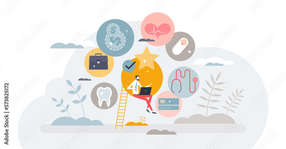 Employee benefits as work bonuses for workforce loyalty tiny person ...