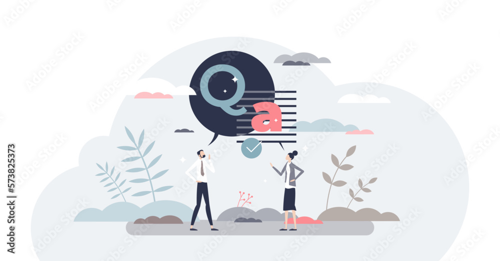 Questions and answers or ask clarify unclear information tiny person ...