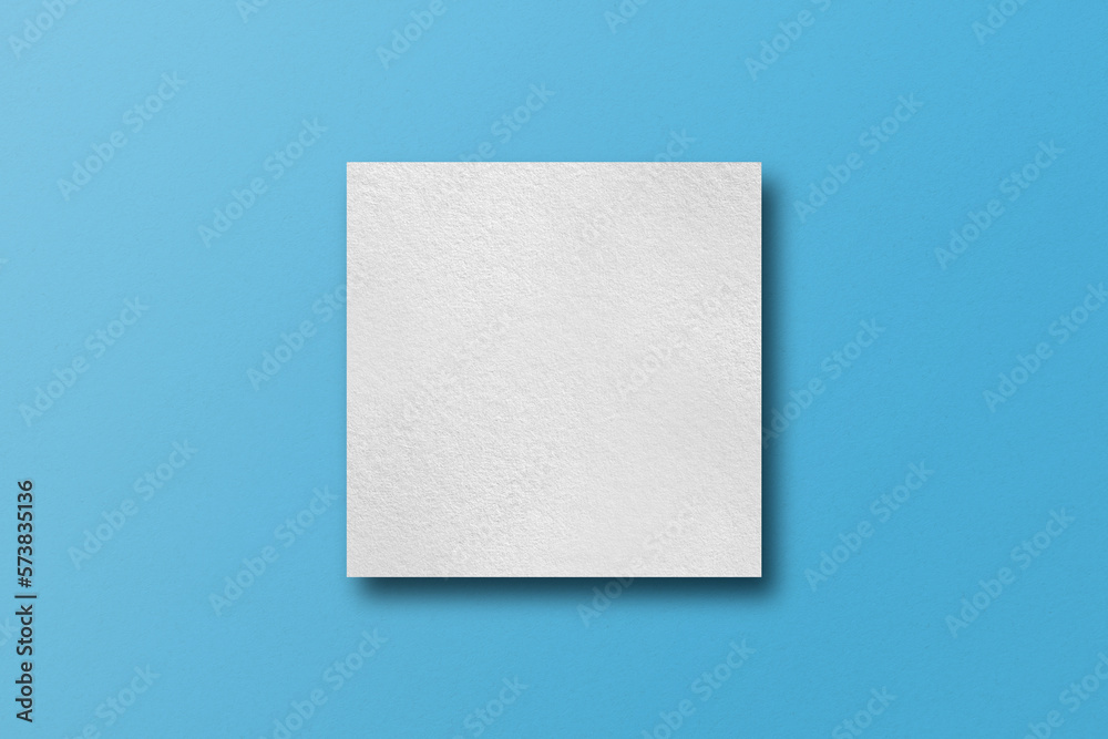 paper cut into square shapes with light and shadow Placed on a light ...