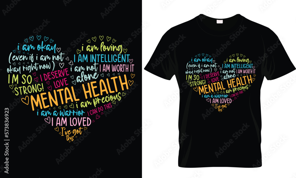 Fight the Stigma Mental Health Awareness, t-shirt design, Mental Health ...