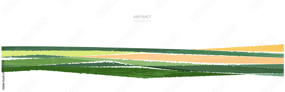 Abstract rice field agriculture vector background. Paddy rural farm ...