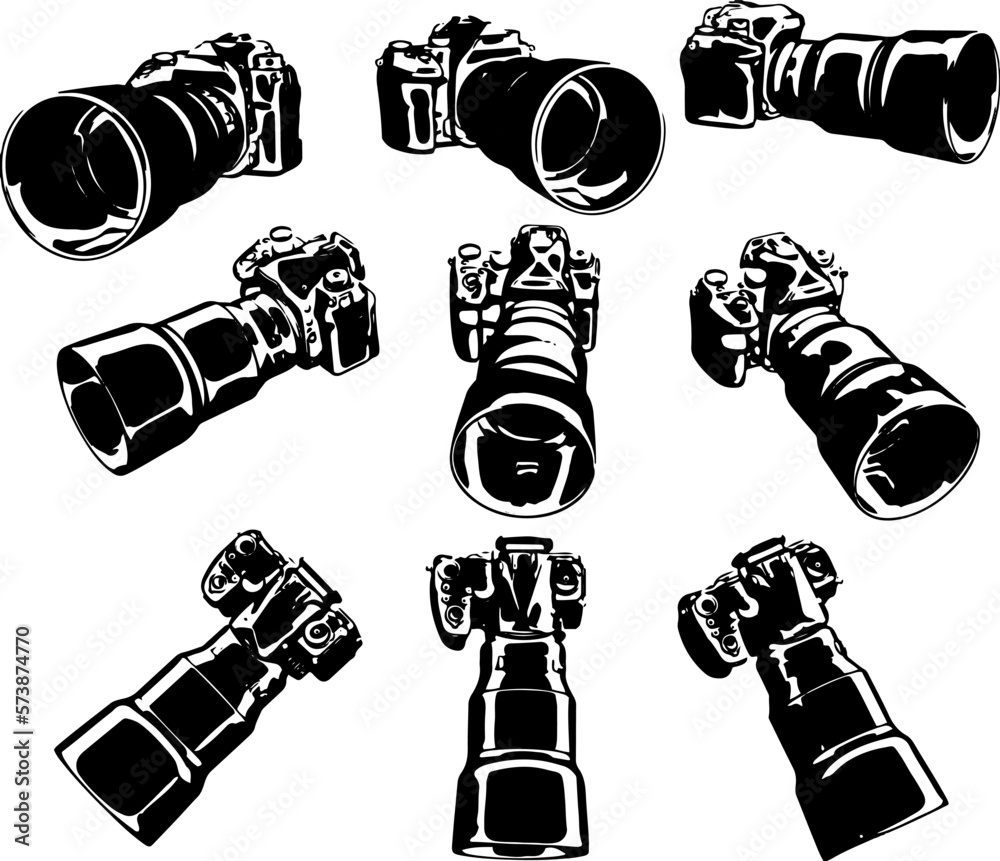 Camera Lens Silhouette