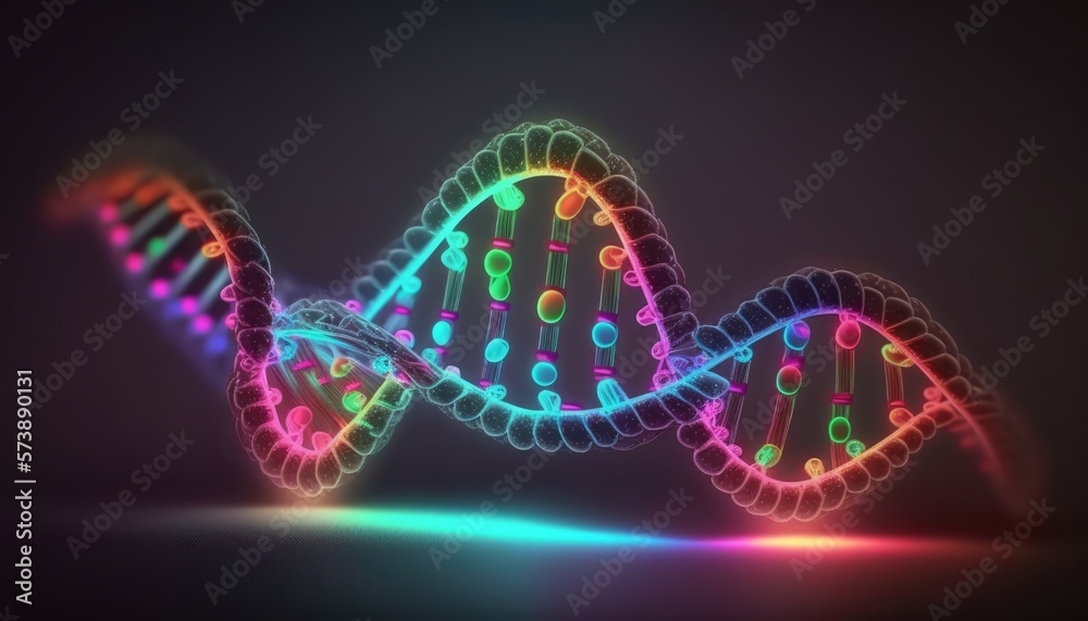 Abstract background concept of DNA string, DNA strain, DNA Spiral in ...
