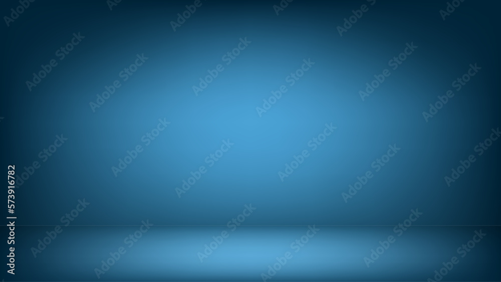 Dark blue studio background with spot lighting Stock Vector | Adobe Stock