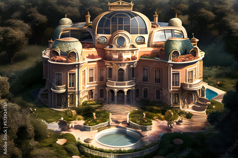 Luxurious Residence. The Most Expensive Home in the World. Generative ...