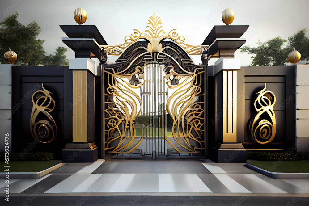 Innovative Main Gate Design. Modern Entrance Portal Architecture ...