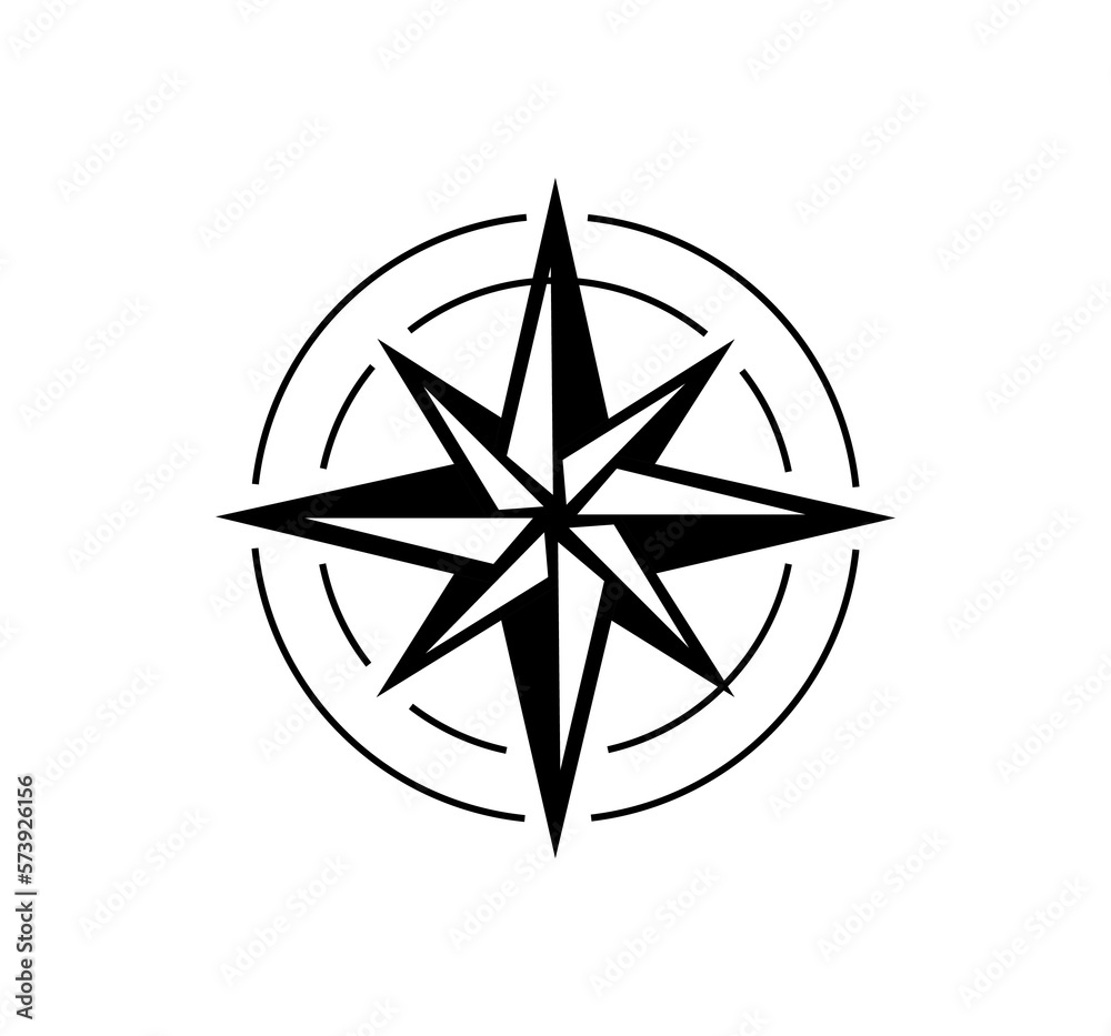 compass rose with transparent background, Compass Stock Illustration ...