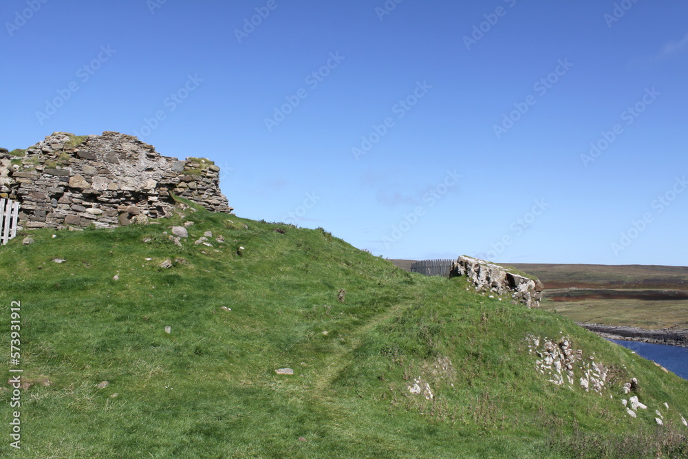 Duntulm Castle is a 14th century ruined castle in the Isle of Skye ...