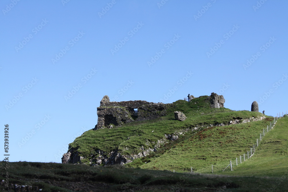 Duntulm Castle is a 14th century ruined castle in the Isle of Skye ...
