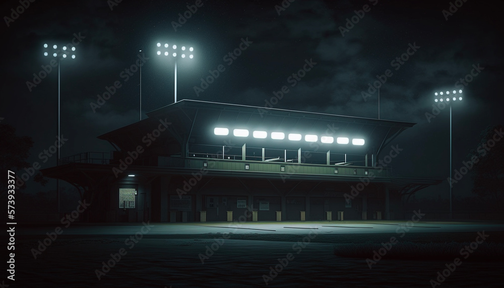 Experience the Thrill of Nighttime Softball in a Realistic Stadium with ...