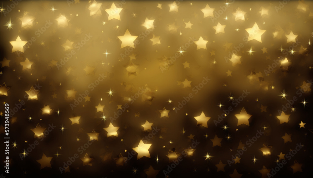 golden stars background wallpaper. Generative AI Stock Illustration ...
