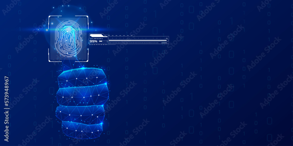 Technology cybersecurity concept, digital security encryption by low ...