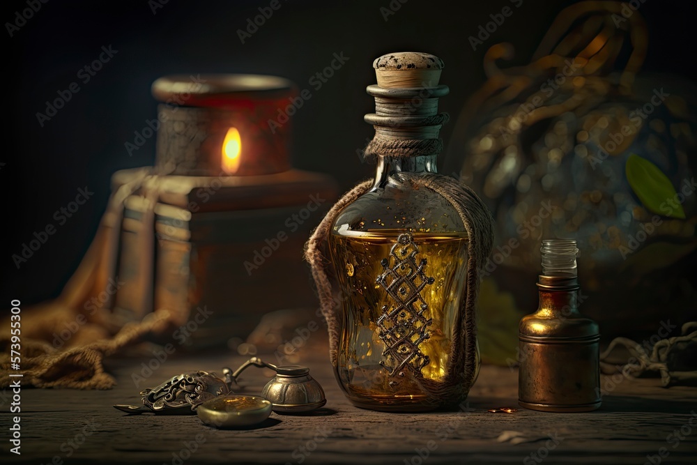 The "Potion of Treasure" could be imagined as a rich and fragrant ...