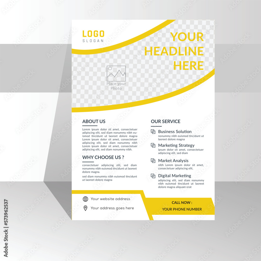 Grafika wektorowa Stock: Innovative Modern Idea Of Flyer Design With ...