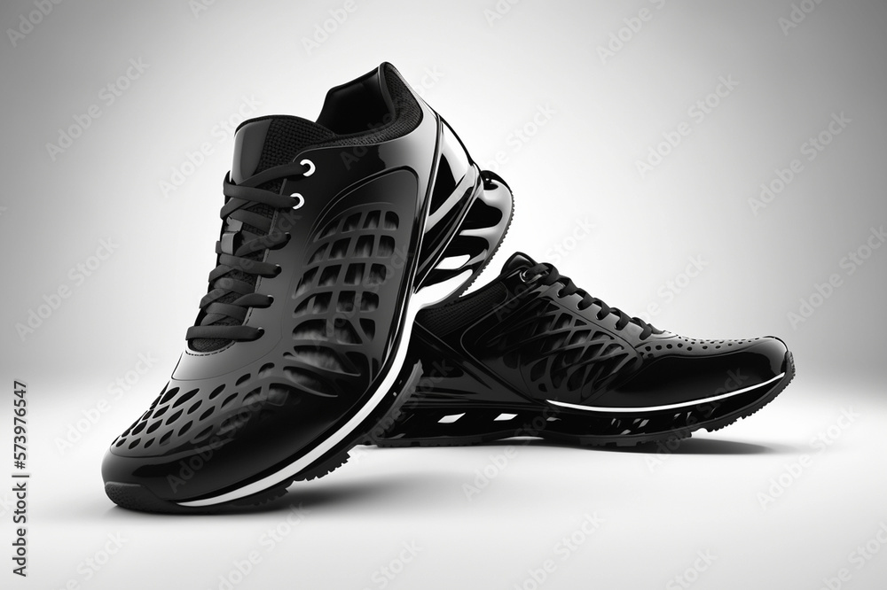 Bold and Simple sneakers on white background , AI-generated artwork ...