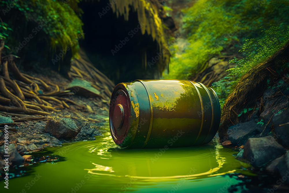 Soil pollution by toxic waste. Biological waste. The concept of ...