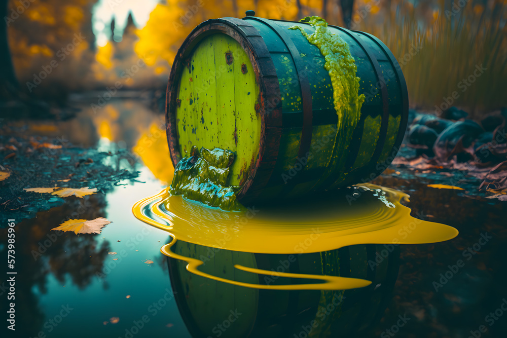 Soil pollution by toxic waste. Biological waste. The concept of ...