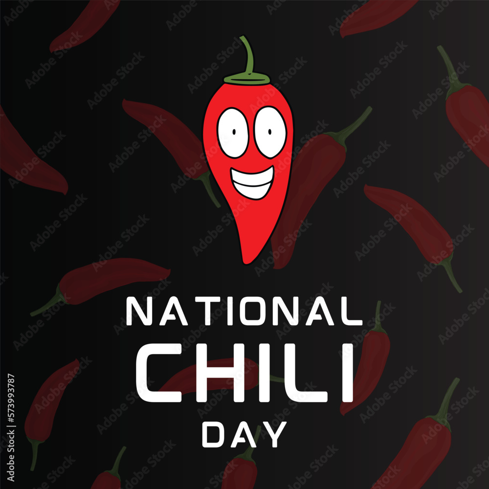 Vector graphic of national chili day good for national chili day ...