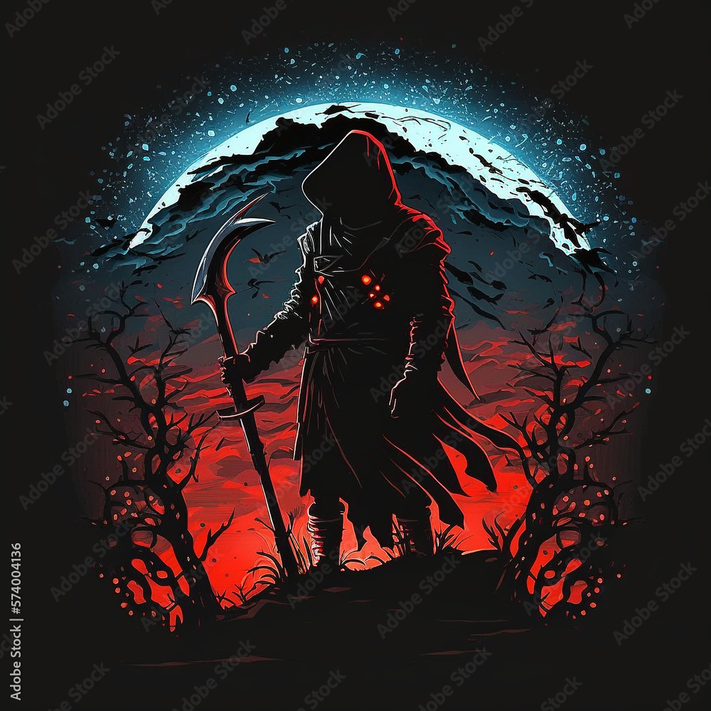 Grim Reaper Concept Art- AI Generated Art- Blood Reaper 2 Character ... Grim Reaper Concept Art- AI Generated Art- Blood Reaper 2 Character ...