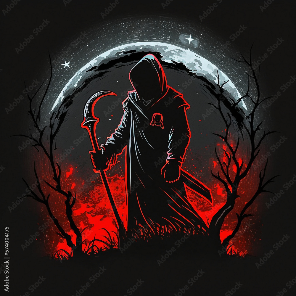Grim Reaper Concept Art- AI Generated Art- Blood Reaper 3 Character ... Grim Reaper Concept Art- AI Generated Art- Blood Reaper 3 Character ...
