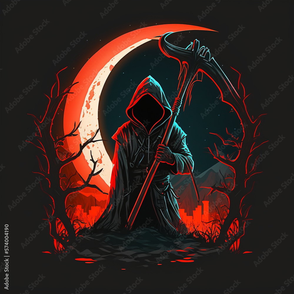 Grim Reaper Concept Art- AI Generated Art- Blood Reaper 4 Character ... Grim Reaper Concept Art- AI Generated Art- Blood Reaper 4 Character ...
