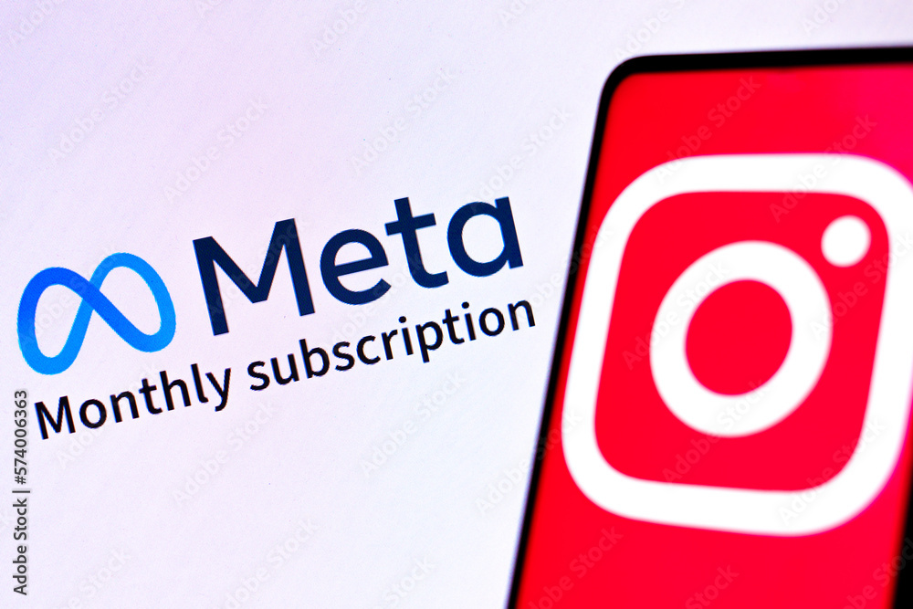 February 21, 2023, Brazil. In this photo illustration, the Instagram ...