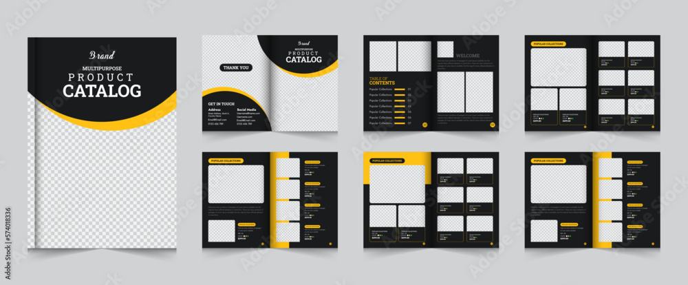 modern a4 product catalog design template layout or company product ...