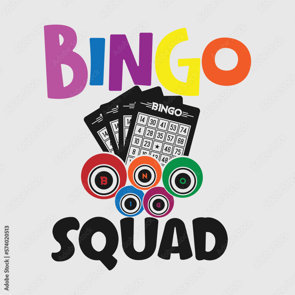 Bingo Svg File Bingo Squad Svg Crazy Bingo Lady Svg Bingo Is My Thingo Svg Its Bingo Night