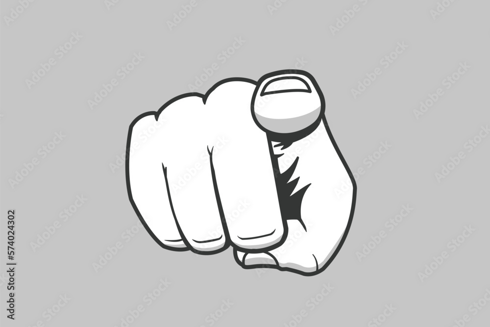 Pointing Finger At You Clipart