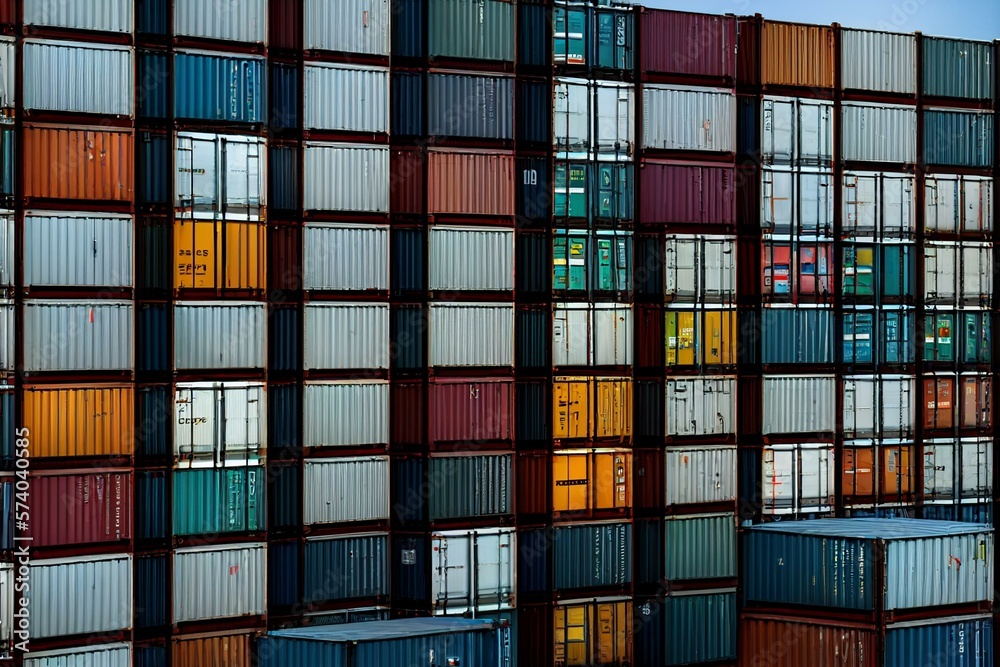 Containers from a height with different types of metal, Sorting for ...