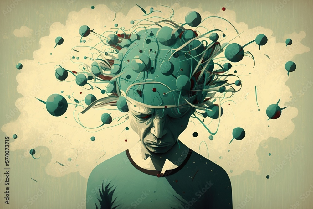 Ocd the constant battle with unwanted thoughts, Woman with damaged head ...