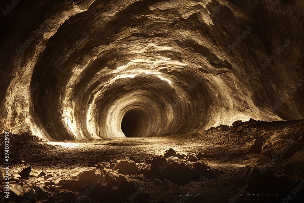 underground mining digger industry gold tunnel mineral. Generative AI ...