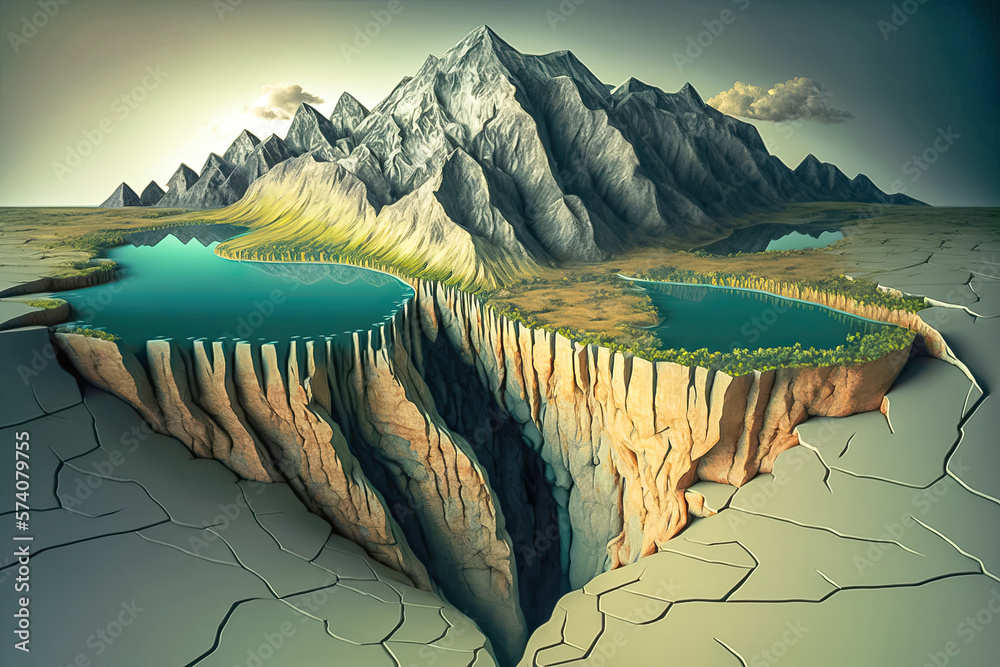 Breaks in planet's outer layer, known as tectonic faults where rocks on ...