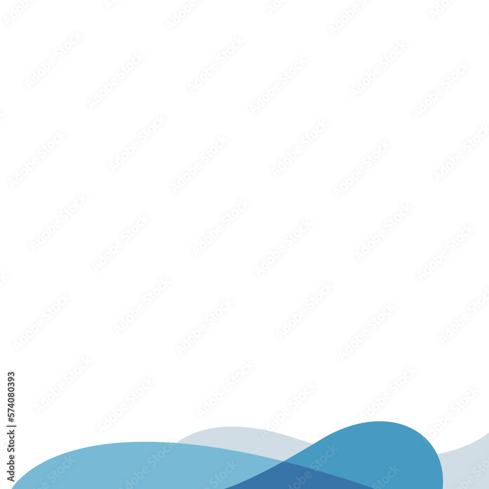 Business Curve Footer Template Decoration Stock Vector | Adobe Stock