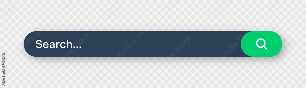 Vetor de Search bar with round corners. Internet browser engine with ...