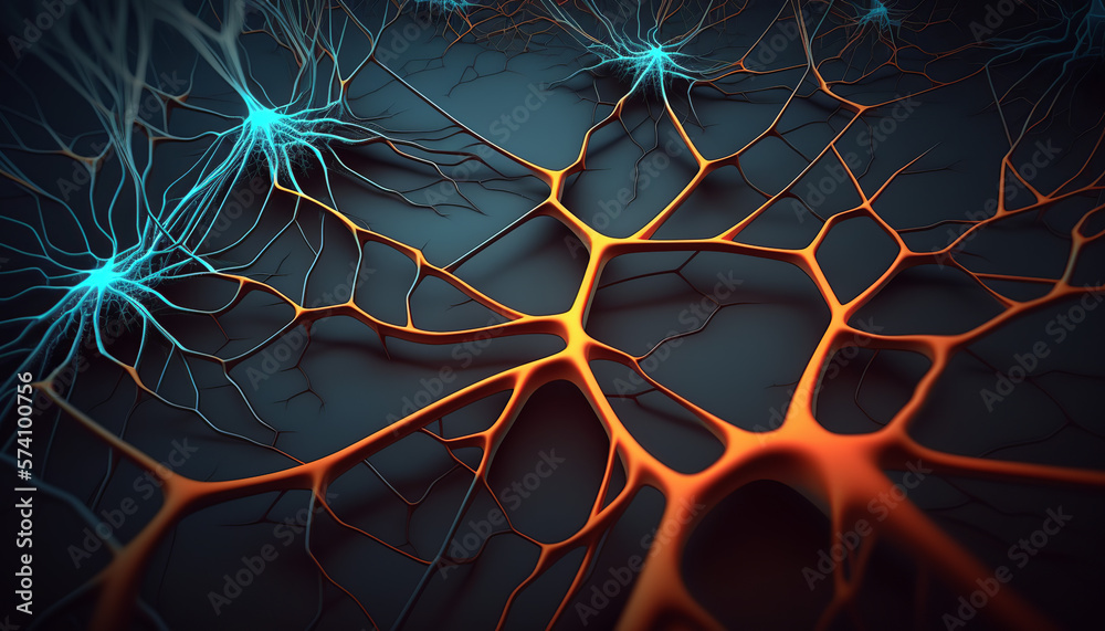 brain, neuron, web, signal, electricity, light, texture, fractal ...