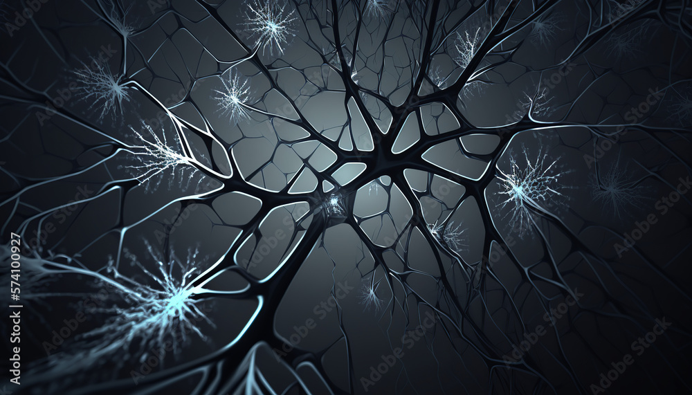 brain, neuron, web, signal, electricity, light, texture, fractal ...