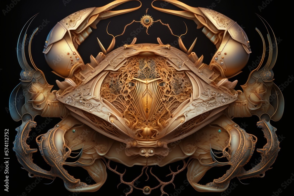 A Culinary Crustacean: A Chef-Clad Crab Cooking Seafood in a Restaurant ...