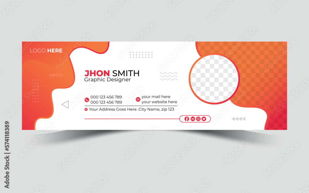 Simple Modern and minimalist email signature or clean professional ...