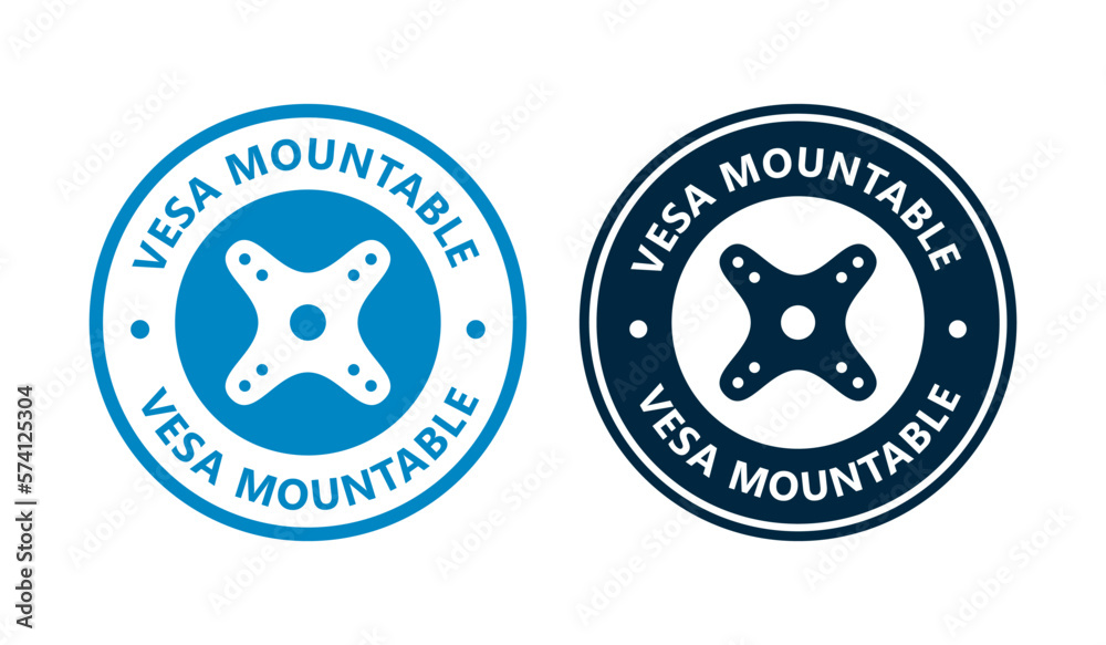 Vesa mountable logo badge template. Suitable for product label Stock ...