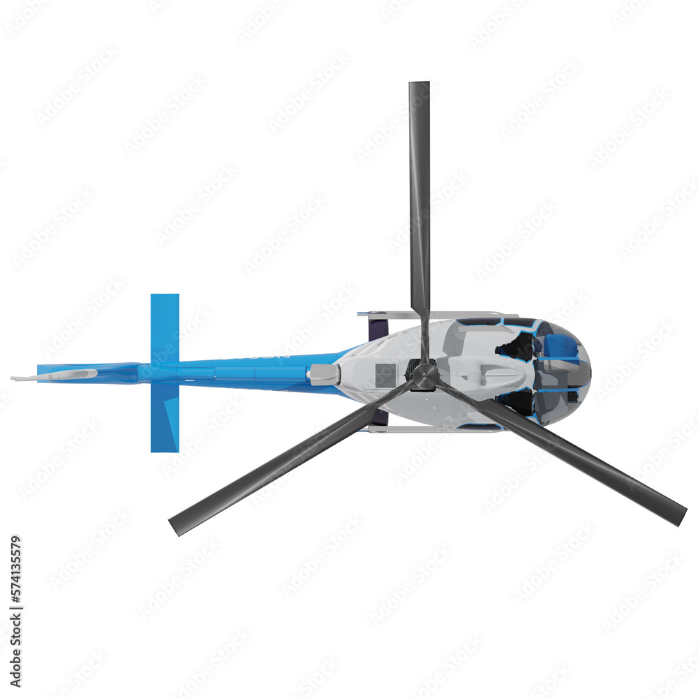 Helicopter top view concept 3d model render aircraft aviation Stock ...