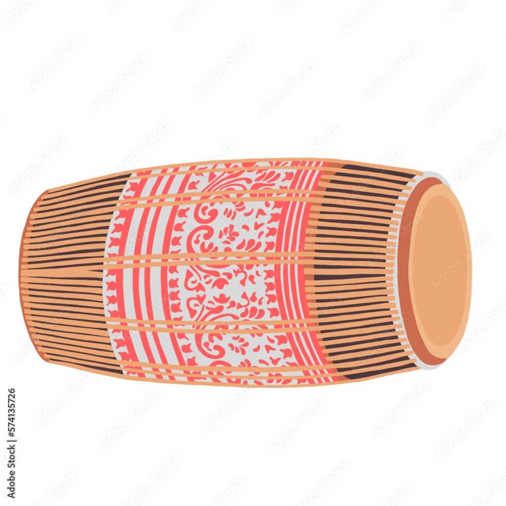 Dhul Illustration Design Assamese culture bihu Stock Illustration ...