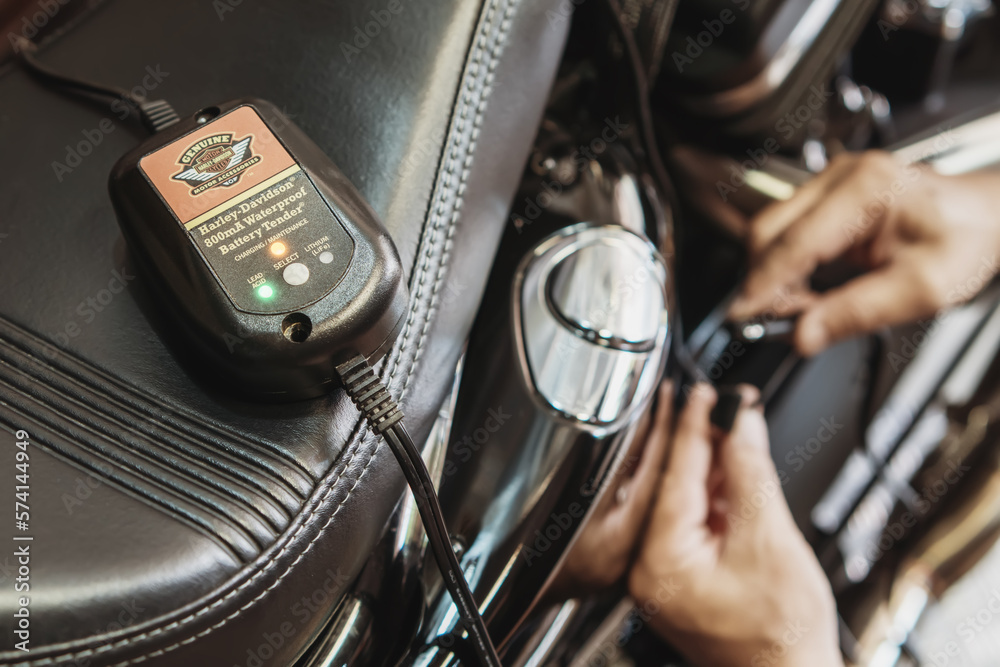 BANGKOK,THAILAND - February 22-2023: Battery Charger Maintainer Trickle ...