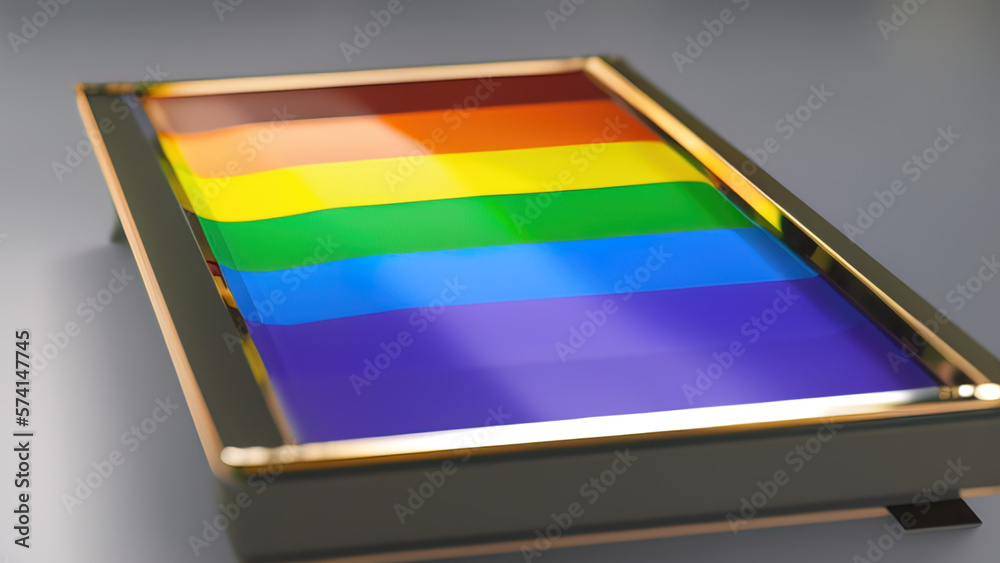 Pride Flag, Contemporary and Progressive Emblem of LGBTQ+ Community ...