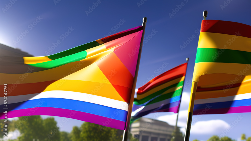 Pride Flag, Distressed and Worn Design of Resilience and Strength ...