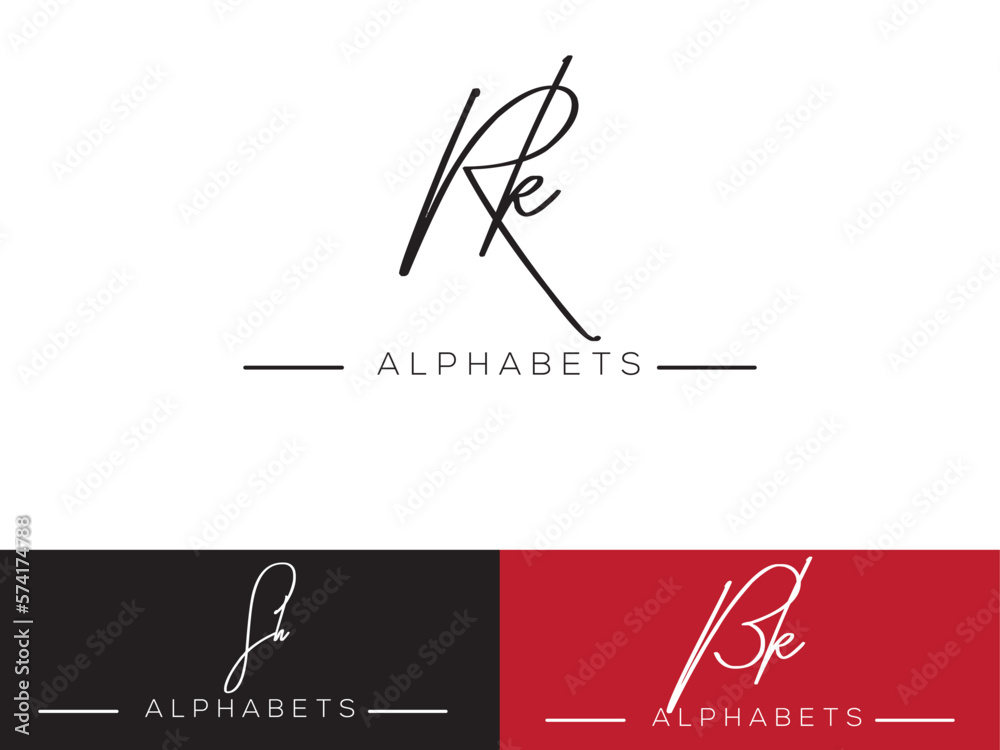Colorful RK logo, Signature RK Fashion Logo Icon Vector Image Design ...