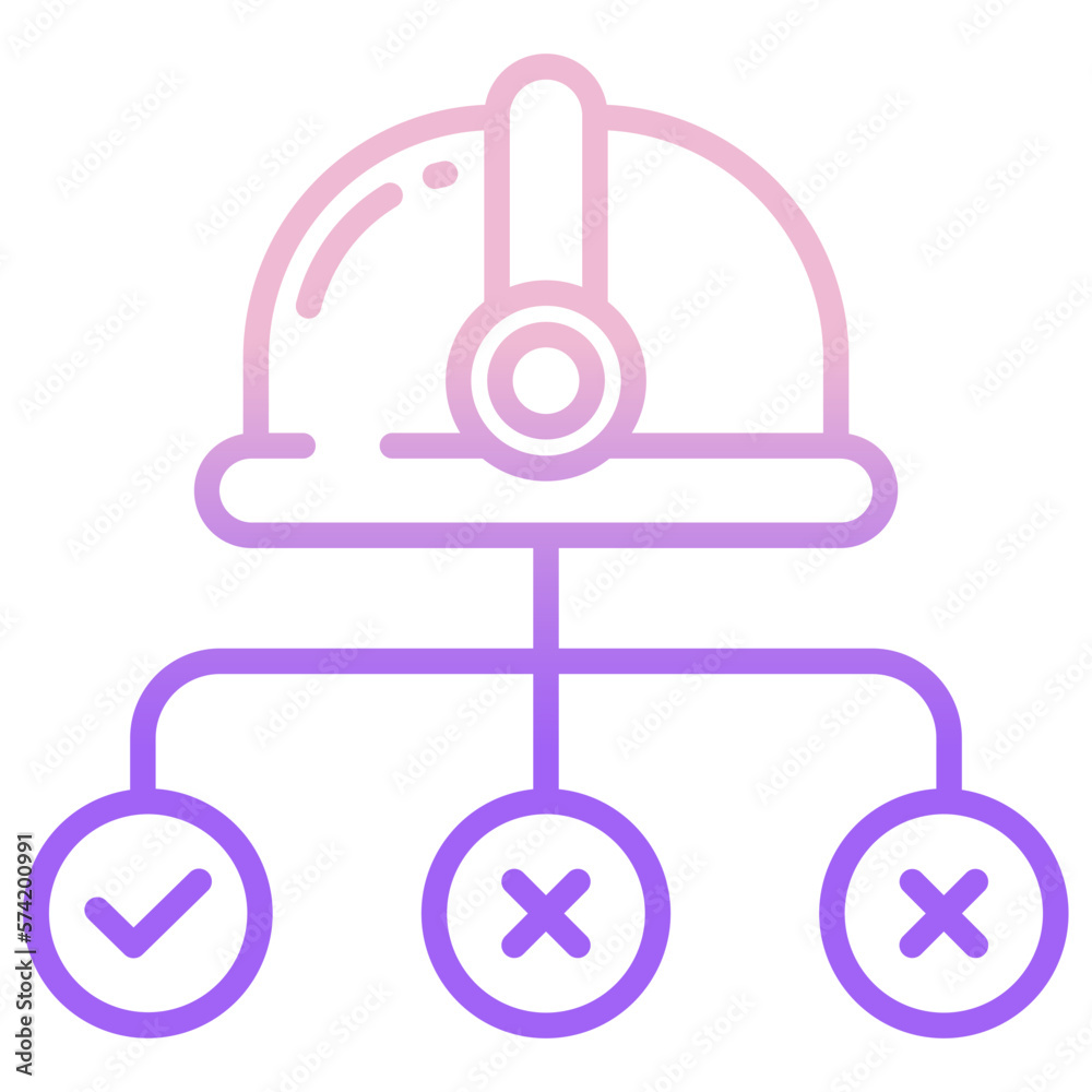 Worker Helmet icon Stock Vector | Adobe Stock