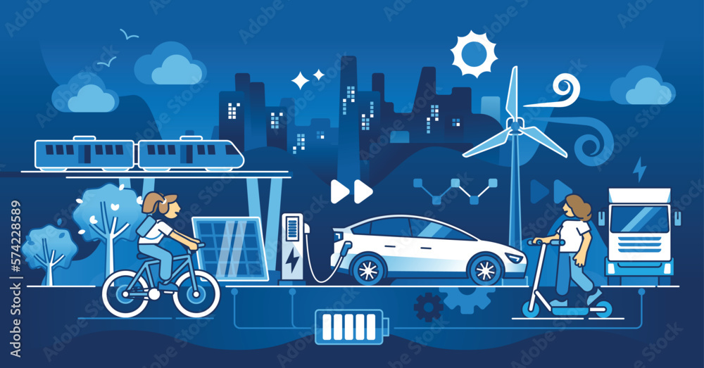 Environment friendly electric transport with renewable power source ...