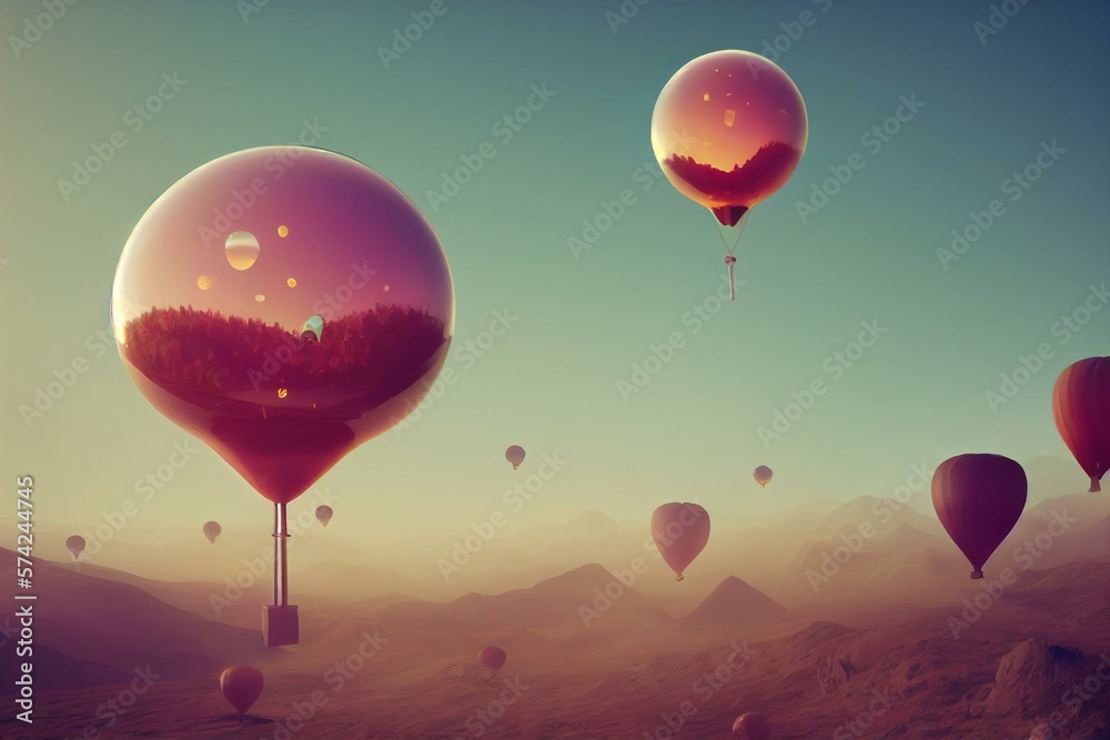 Cartoon depicting an absurd hourglass balloon and the concept of time ...